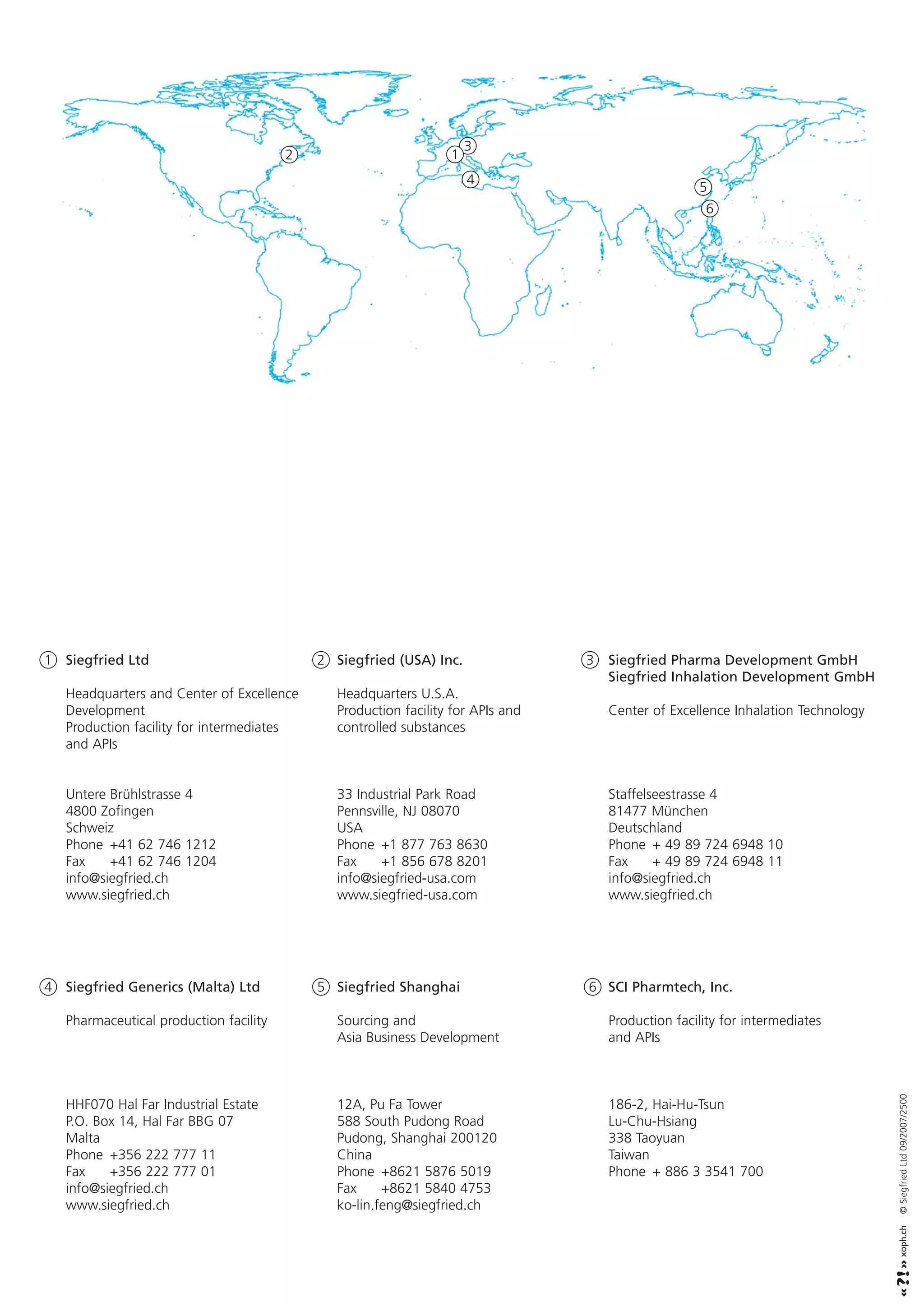 Siegfried Brochure | PDF