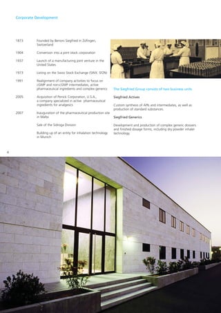 Siegfried Brochure | PDF