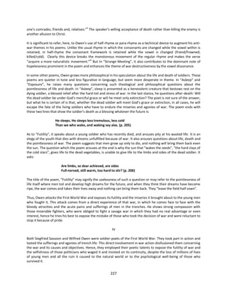 Siegfried Sassoon, Wilfred Owen & WWI | PDF