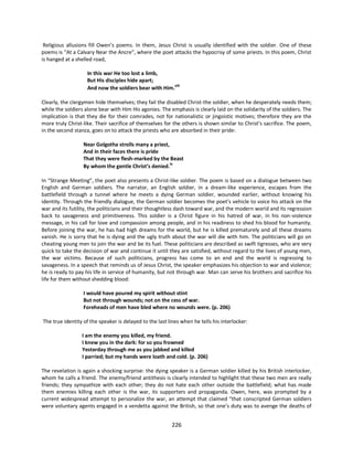 Siegfried Sassoon, Wilfred Owen & WWI | PDF