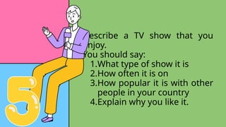 sielts speaking part2 with many topic intermediate level@ | PPTX