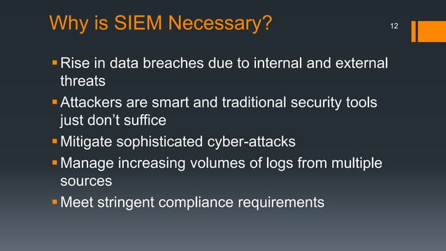 Security Information and Event Management (SIEM) | PPTX | Operating ...