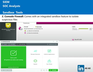 Présentation SIEM SOC Operation Analysts Tools P1 | PPT