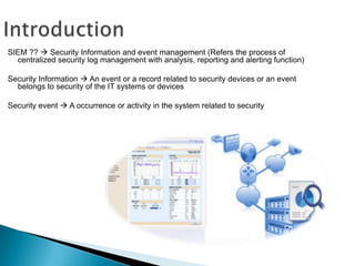 Security Information and Event Managemen | PPTX