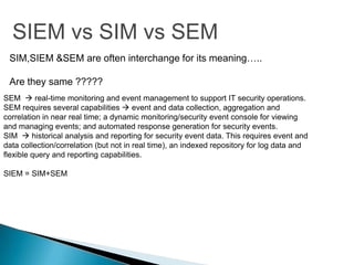 Security Information and Event Managemen | PPTX