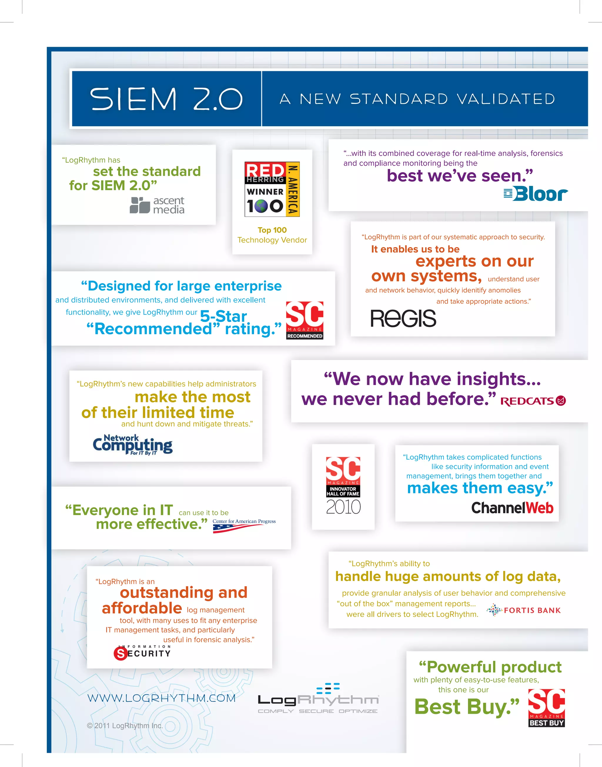 LogRhythm Siem 2.0 Flyer | PDF