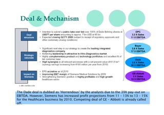 Siemens acquisition of Dade Behring | PDF