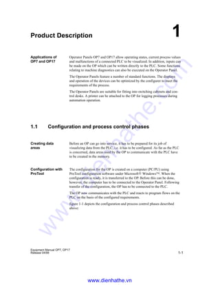 Siemens catalog hmi-op7-17 operator panel | PDF | Operating Systems ...