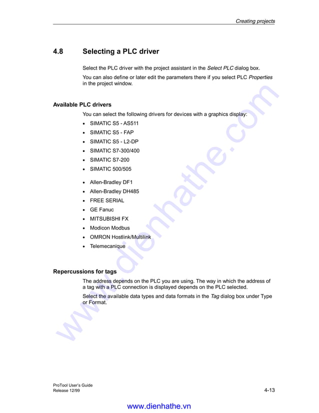 Siemens catalog hmi-protool configuring graphics displays manual | PDF