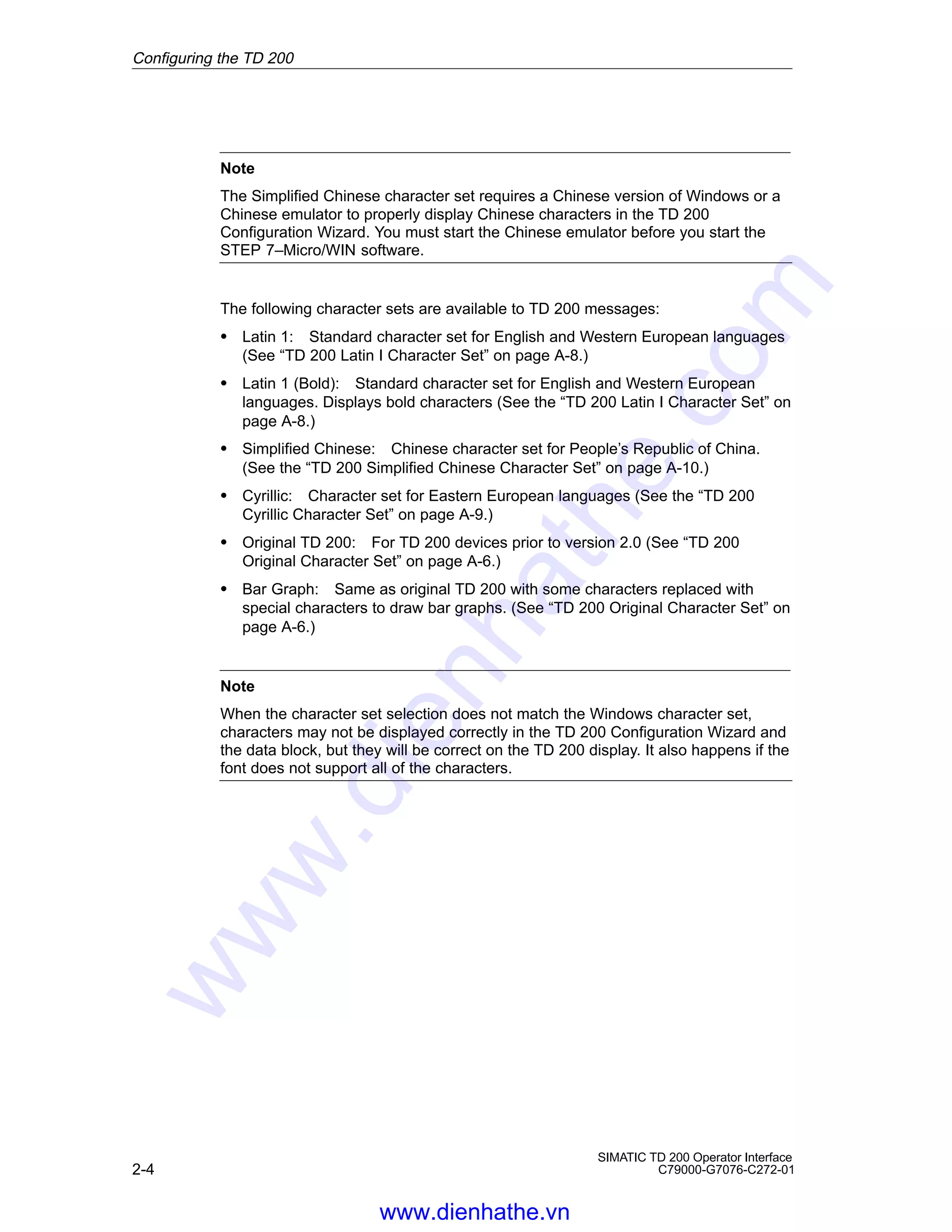 Siemens catalog hmi-td 200 operator interface | PDF