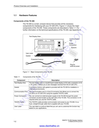 Siemens catalog hmi-td 200 operator interface | PDF