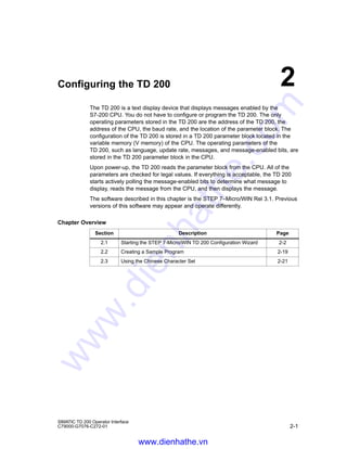 Siemens catalog hmi-td 200 operator interface 1 | PDF