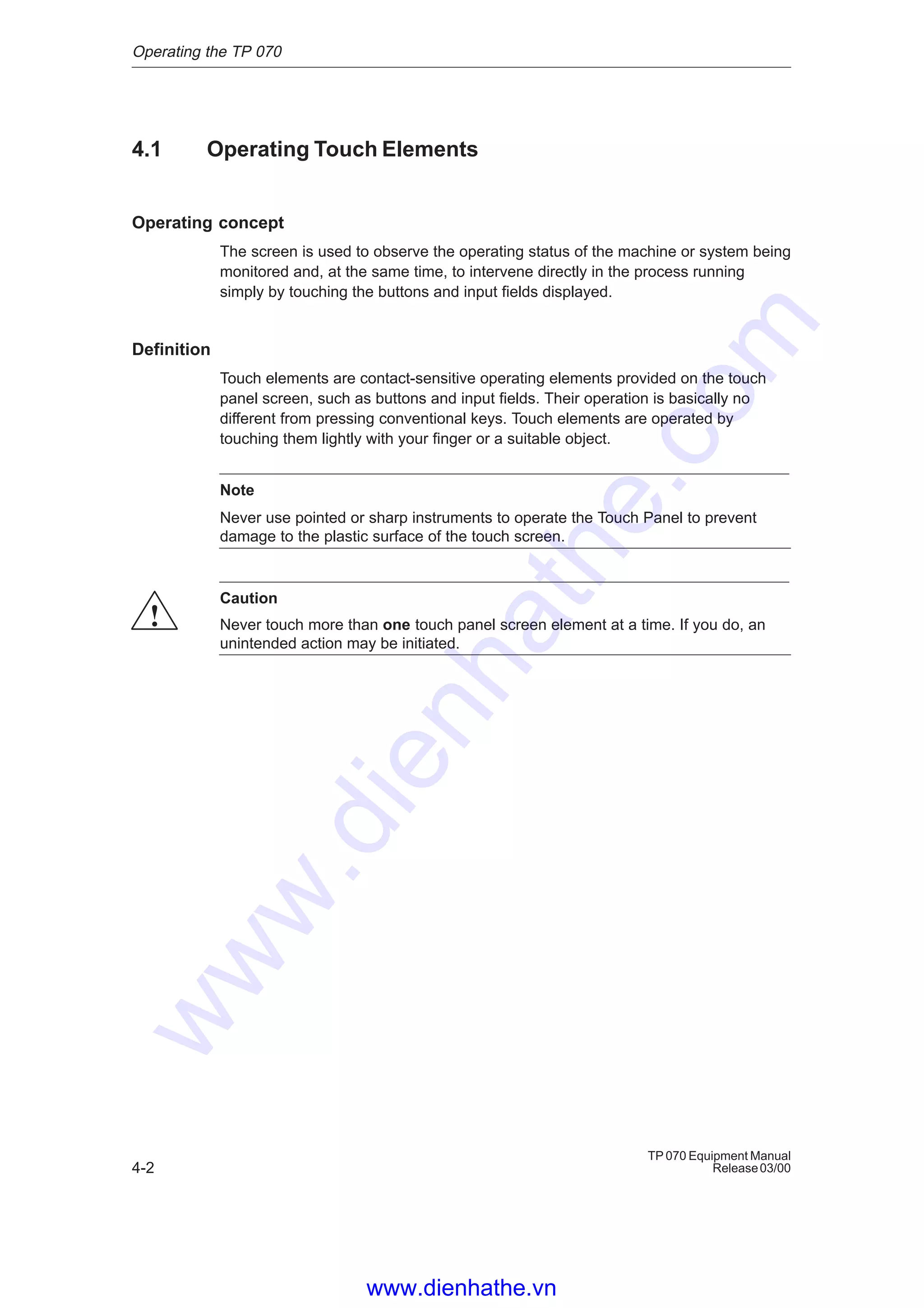 Siemens catalog hmi-tp070 touch panel | PDF