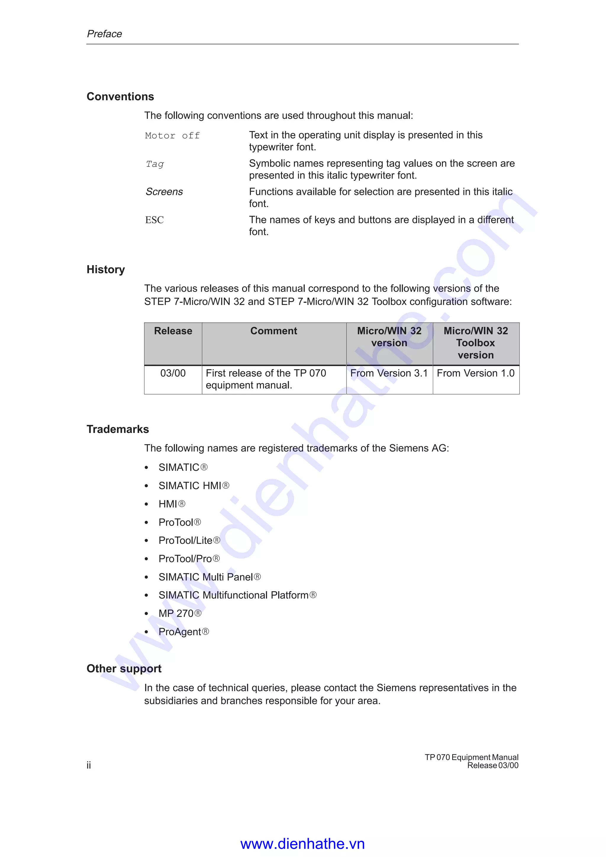Siemens catalog hmi-tp070 touch panel | PDF