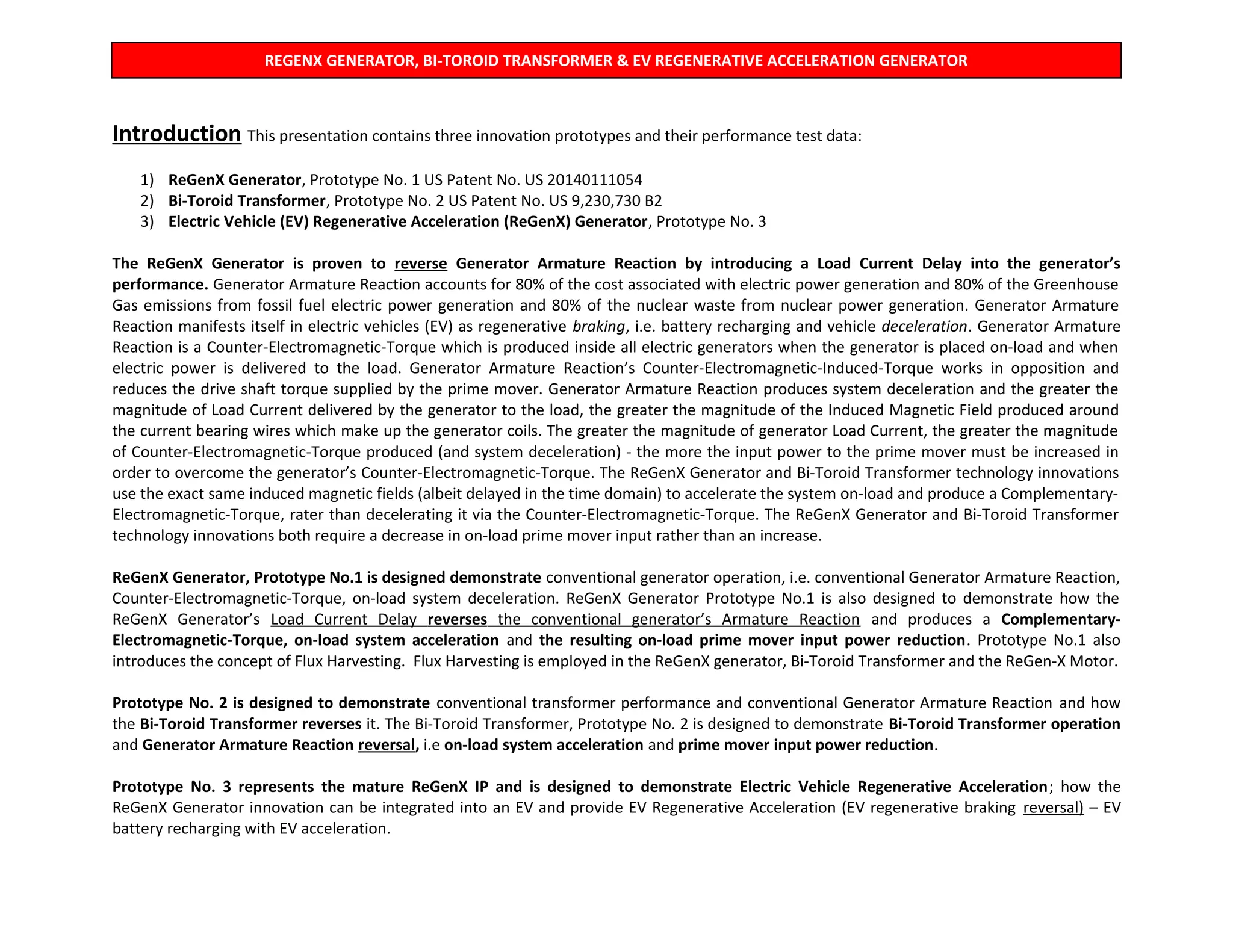 Siemens Gal Power Systems ReGenX, BiTT and Conventional Generator ...