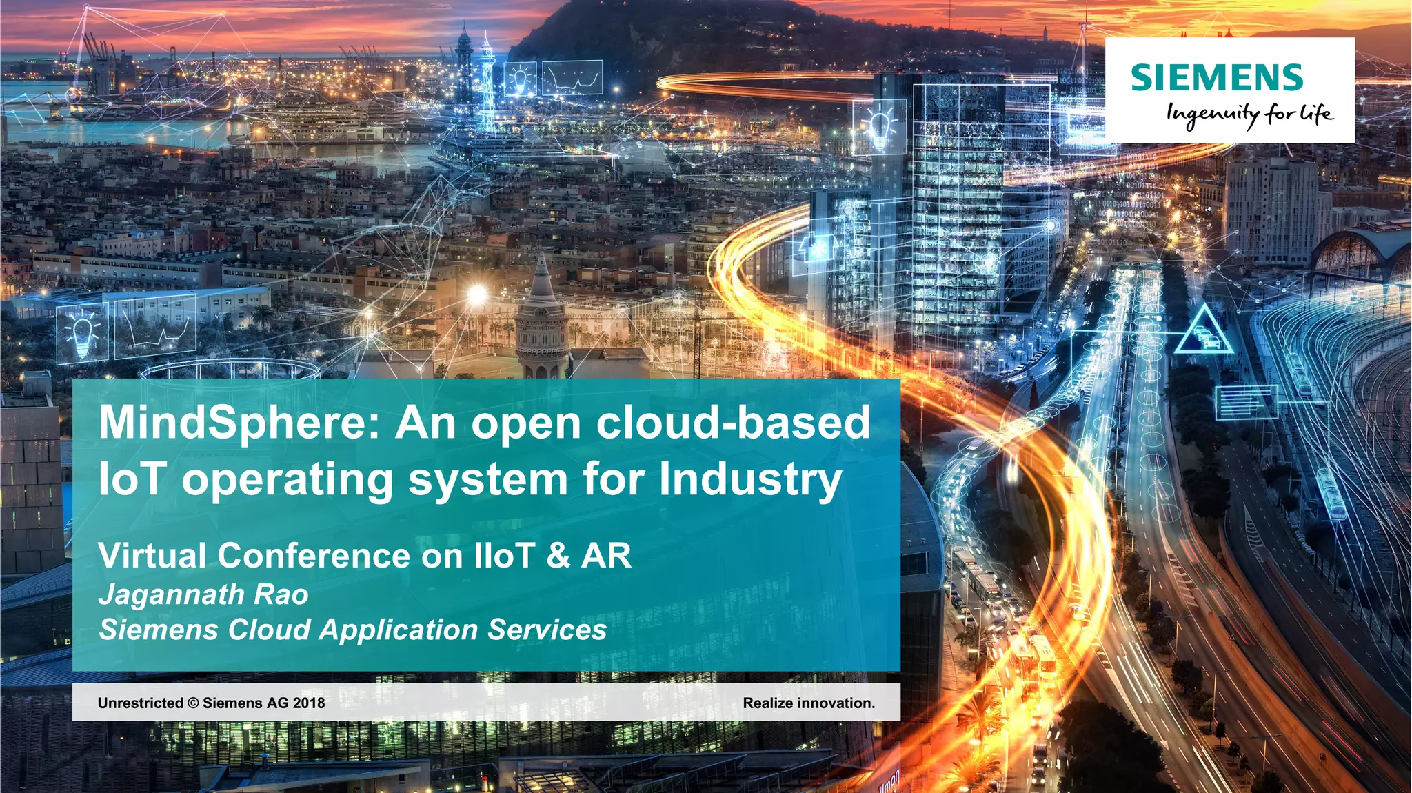 Mindsphere: an open cloud-based IoT operating system for Industry | PDF