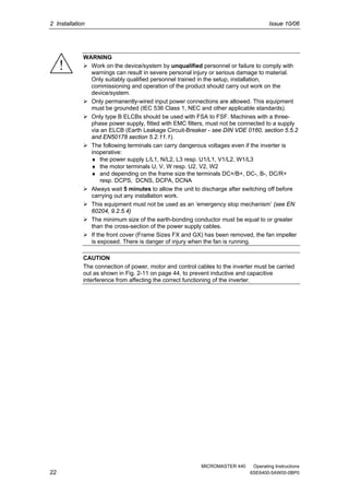 Siemens micromaster-440-manual | PDF