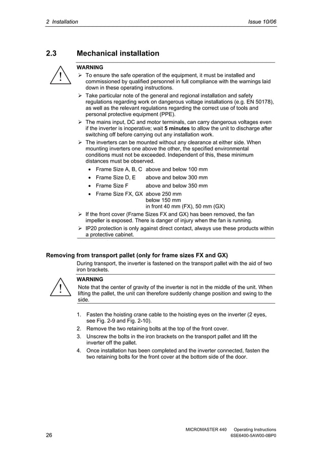 Siemens micromaster-440-manual | PDF | First Aid | Injuries