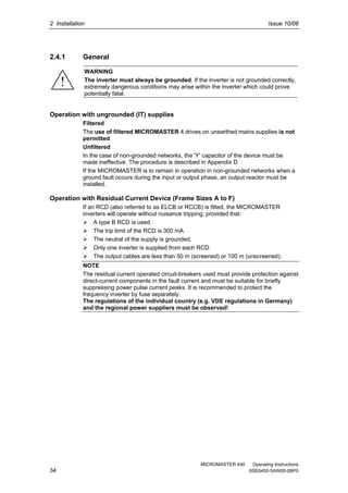 Siemens micromaster-440-manual | PDF