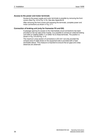 Siemens micromaster-440-manual | PDF