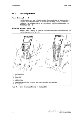 Siemens micromaster-440-manual | PDF