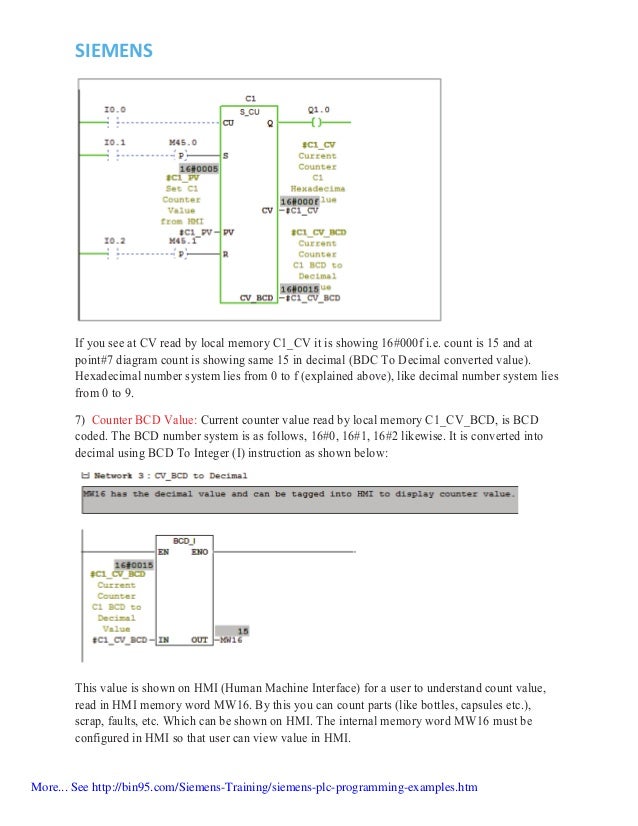 Siemens #PLC programming example #1