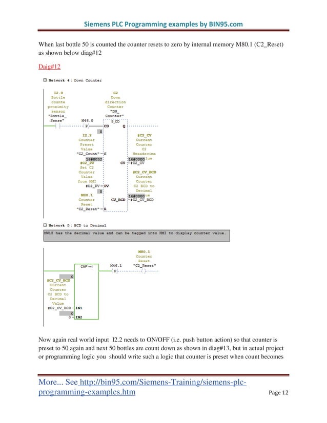 Siemens PLC Programming Example #2 | PDF