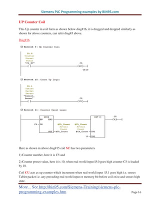 Siemens PLC Programming Example #2 | PDF