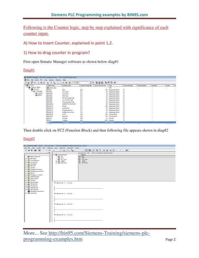 Siemens PLC Programming Example #2 | PDF