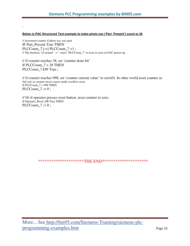 Siemens PLC Programming Example #2 | PDF