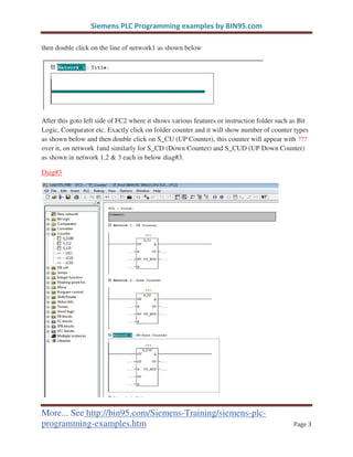 Siemens PLC Programming Example #2 | PDF