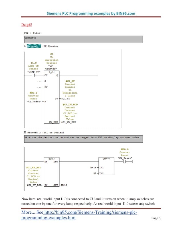 Siemens PLC Programming Example #2