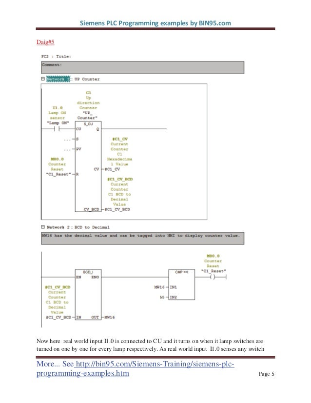 Siemens Plc Programming Example 2