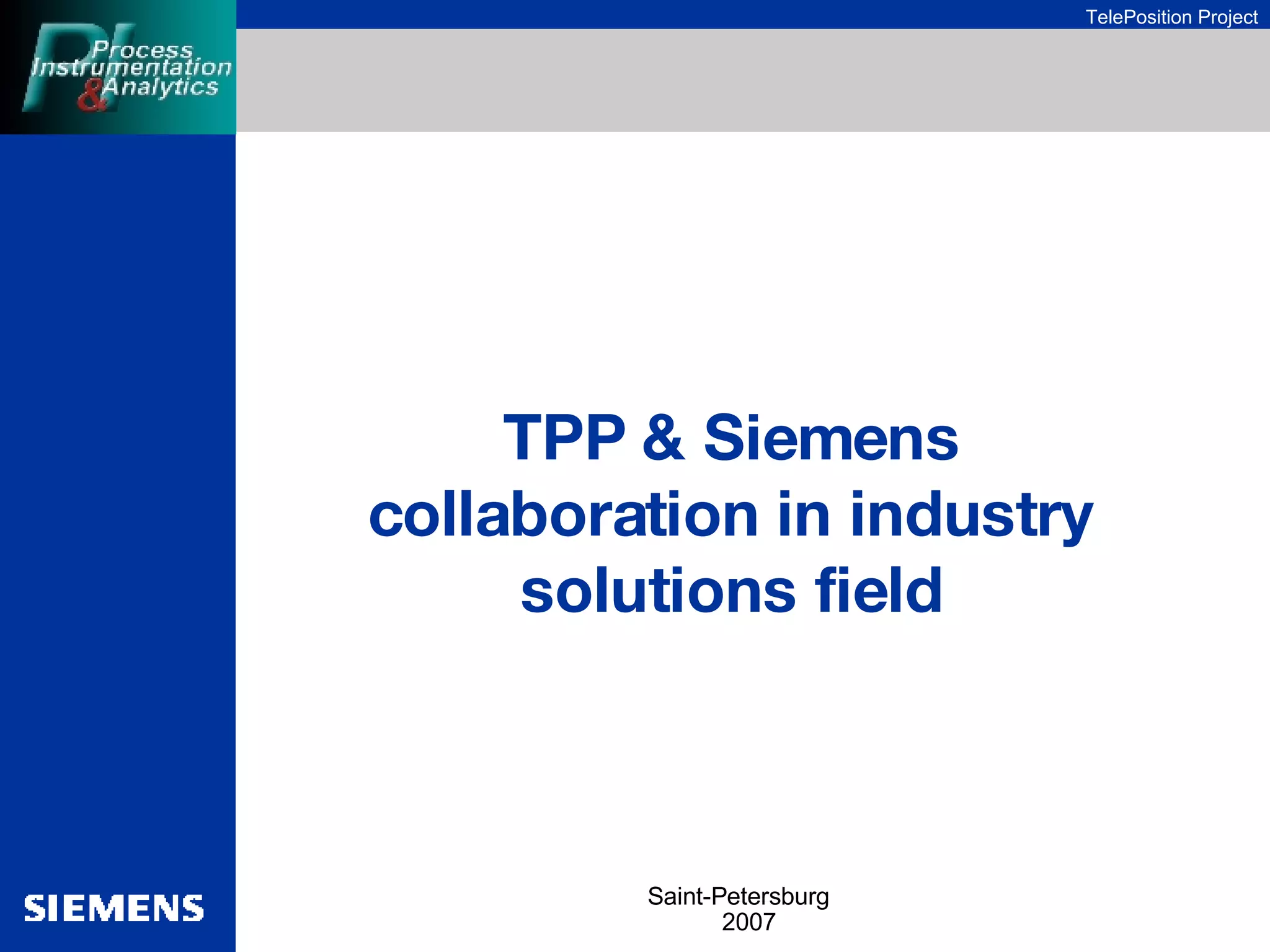 Siemens & TPP Collaboration | PPT