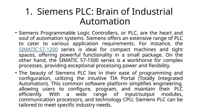 Siemens Automation Products A Vital Role in the Industry.pptx