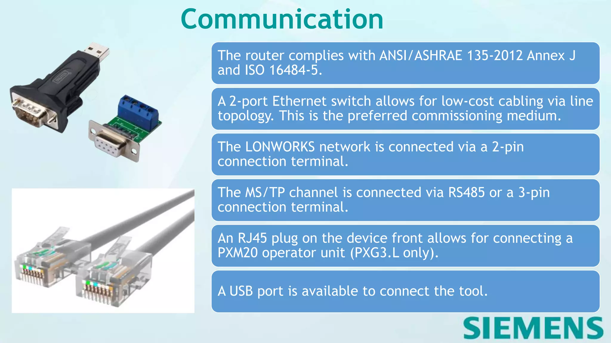 SIEMENS PXG3.L BACnet/IP Router | PPTX