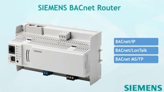 SIEMENS PXG3.L BACnet/IP Router | PPTX