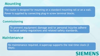 SIEMENS PXG3.L BACnet/IP Router | PPTX