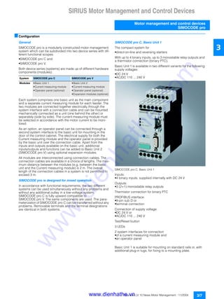 Siemens catalog tong hop 3 uf simocode | PDF
