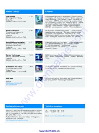 Siemens catalog tong hop 3 uf simocode | PDF