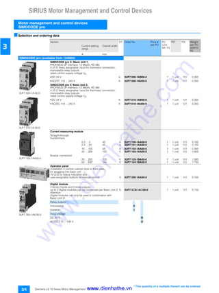 Siemens catalog tong hop 3 uf simocode | PDF