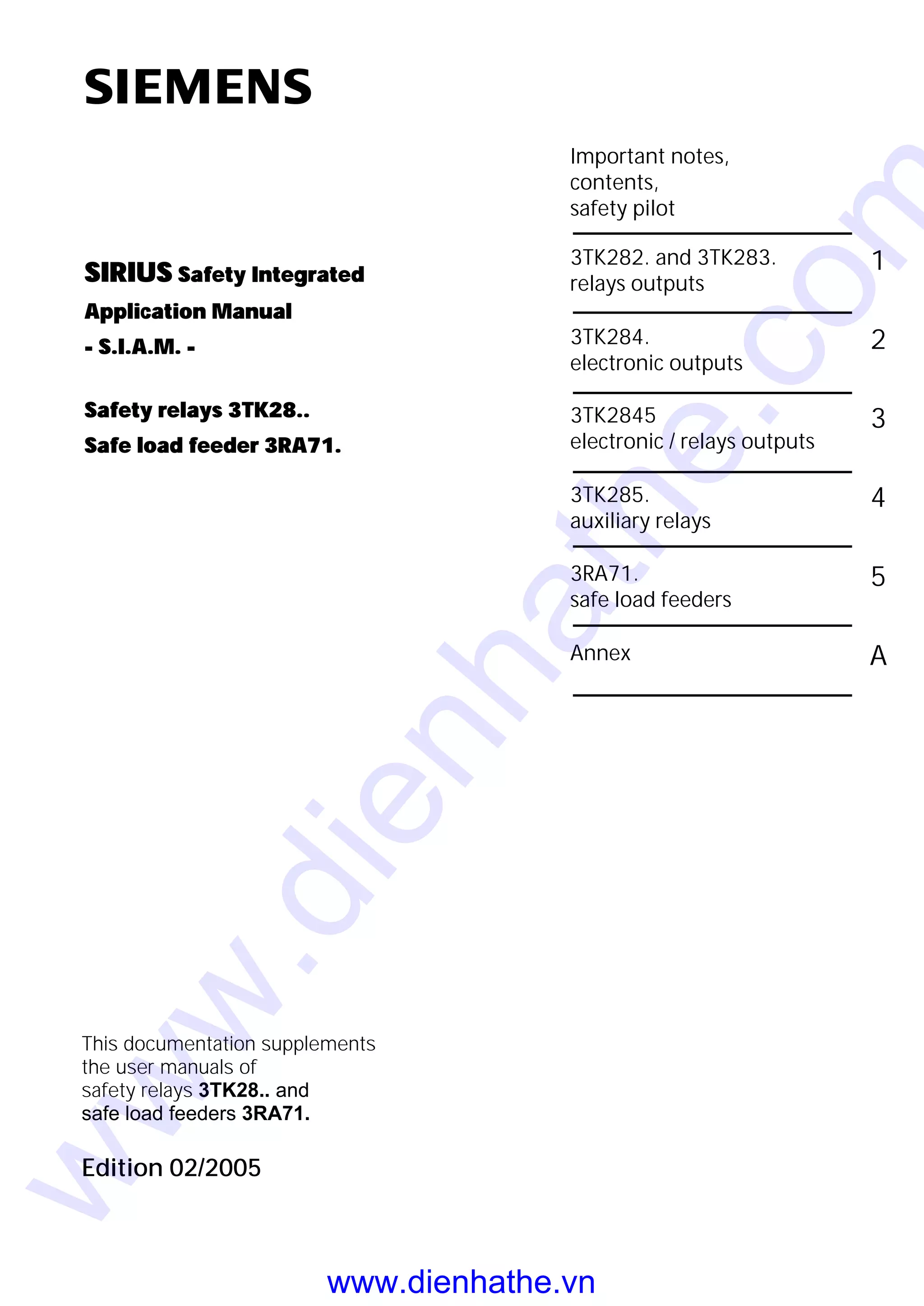 Siemens catalog tong hop safety | PDF