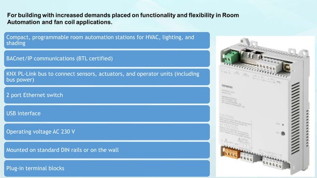 Siemens Compact Room Automation Stations | PPTX | Internet of Things ...