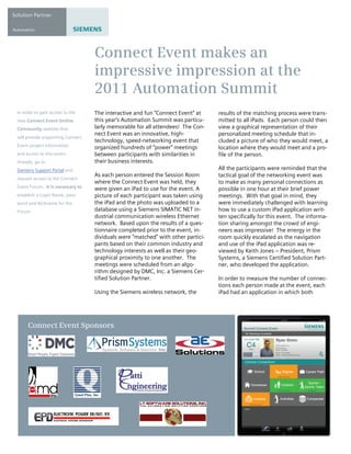 Siemens connect event 2011 success story | PDF | Web Conferencing | Computer Software and ...