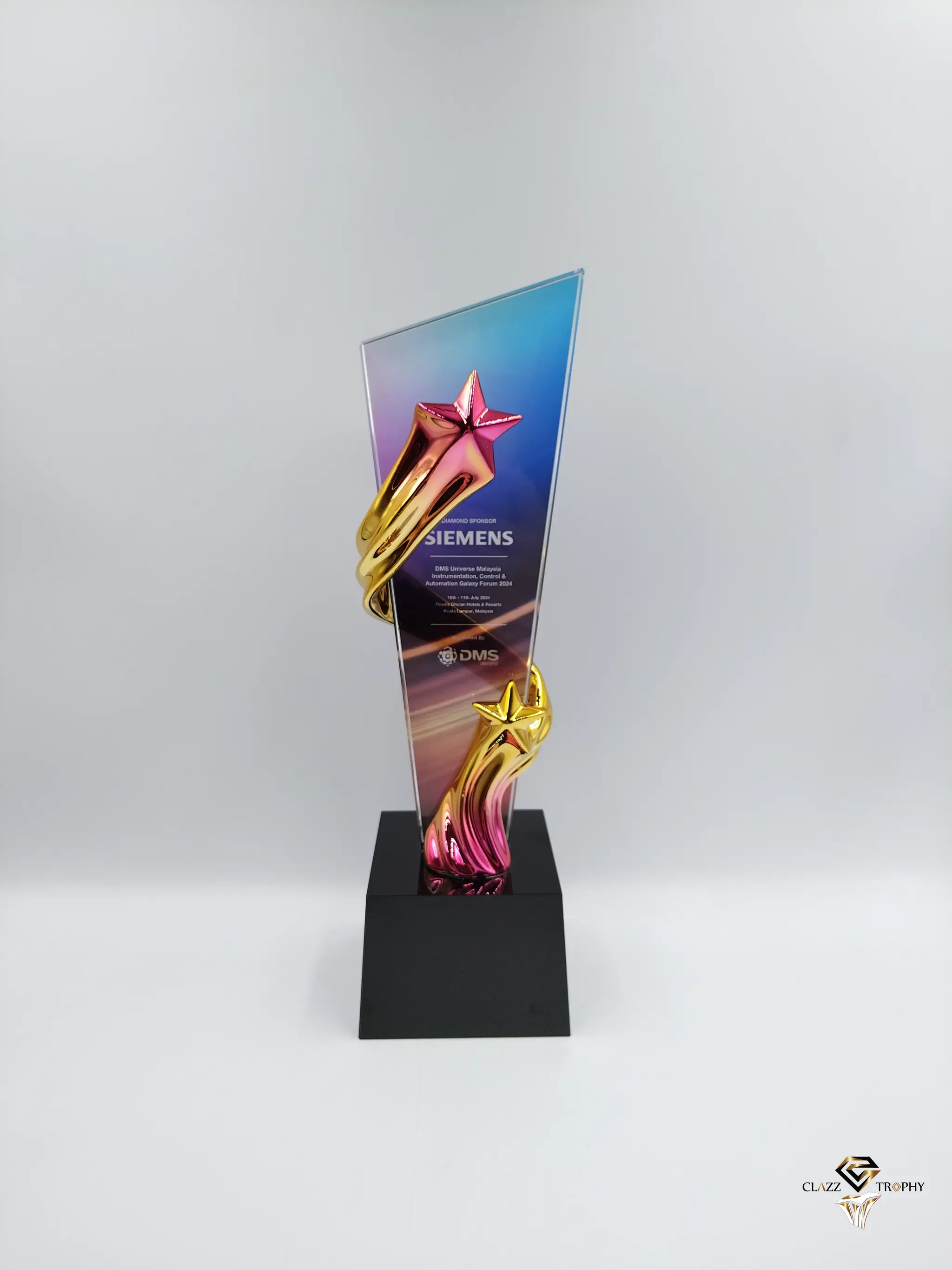 SIEMENS Crystal Star Trophies at Clazz Trophy Malaysia | #1 Reliable ...