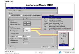 SIEMENS FILLING programming procedure step by step | PPT