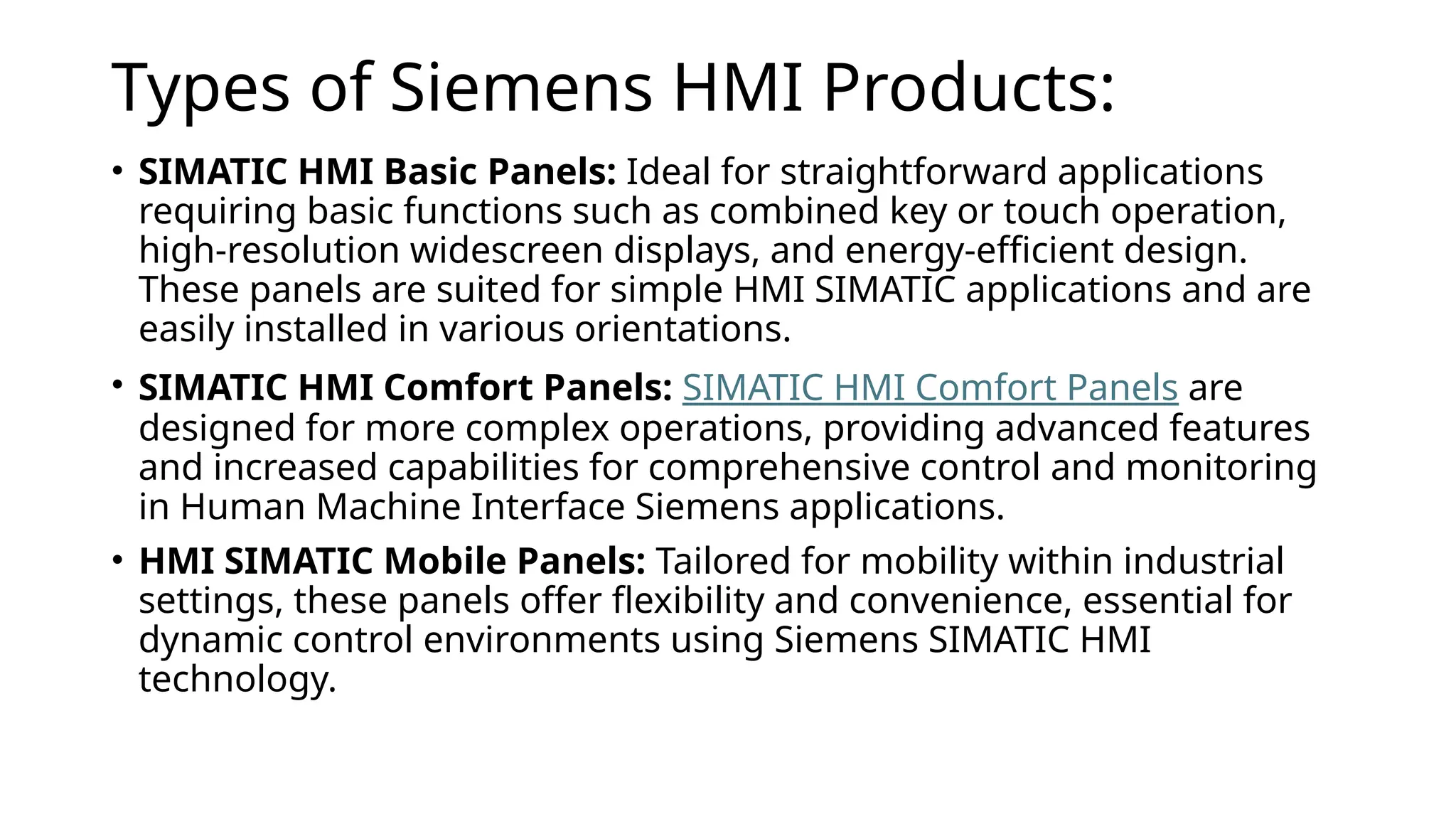 Siemens HMI Making Your Operational Processes Easier | PPT