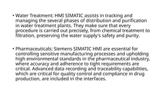 Siemens HMI Making Your Operational Processes Easier | PPTX