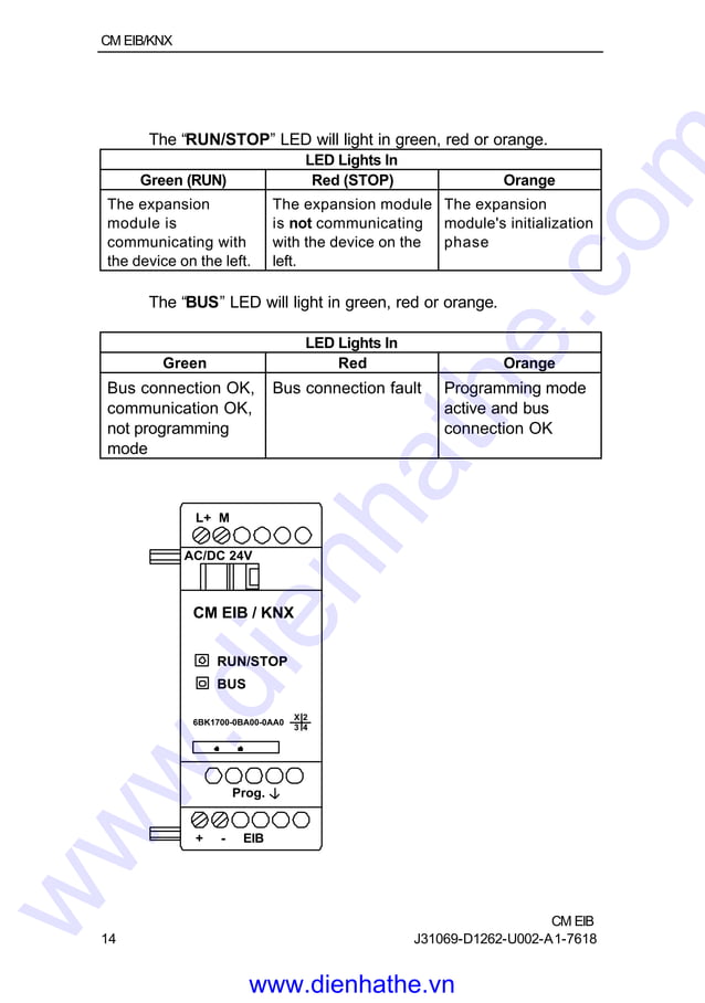 Siemens logo logo! expansion module cm eib-knx | PDF