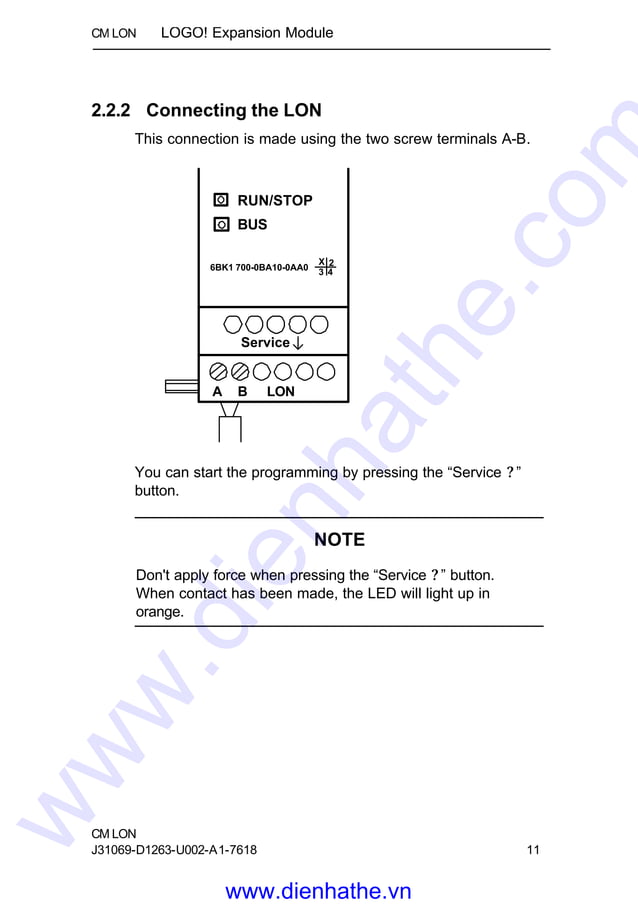 Siemens logo logo! expansion module cm lon | PDF